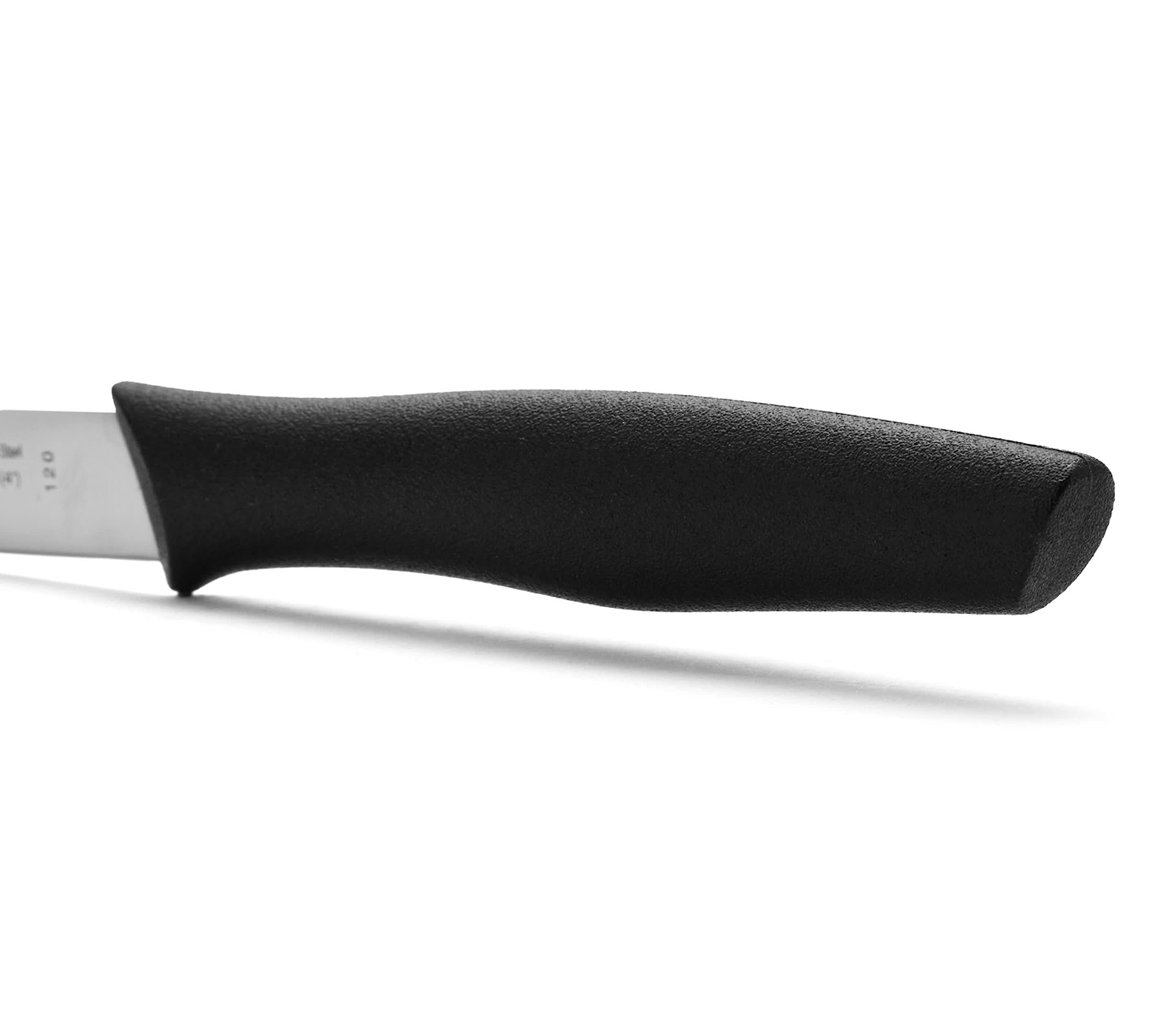 ARCOS Kitchen Knife 6 Inch Nitrum Stainless Steel. 160 mm Blade. Professional Utilty Knife.Professional Kitchen Knife. Ergonomic Polyoxymethylene POM Handle. Series Kyoto. Color Black