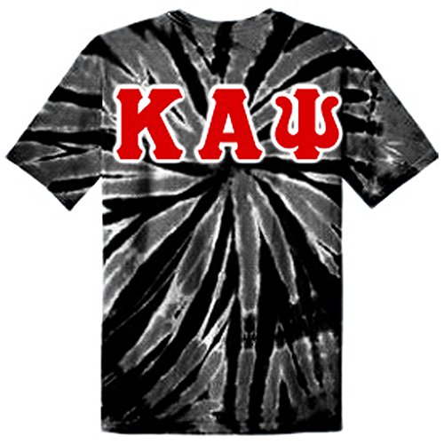 Kappa Alpha Psi Essential Tie-Dye Lettered Tee X-Large Black