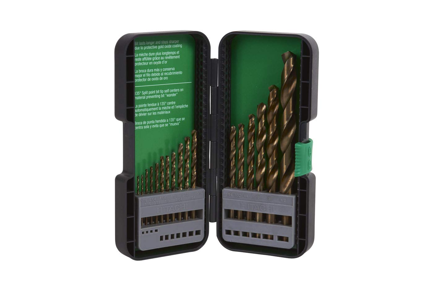 Metabo HPT Drill Bit Set, 17 Piece, Gold Oxide, Twist | 115136M