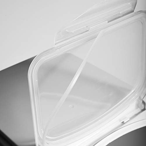 YARNOW Rice Storage Containers Rice Storage Bin Dog Food Containers for Rice Grain Cereal Oatmeal Sugar Nuts Beans (Size S, Grey)