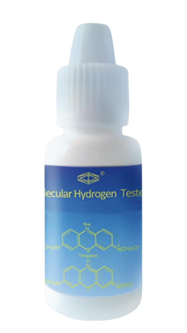 5 Pack Dissolved Hydrogen Test Reagent Measuring Molecular Hydrogen Concentration in Water Blue Drops for Hydrogen Water Generator Bottle Hydrogen Machine(5 Pack of 3ml)
