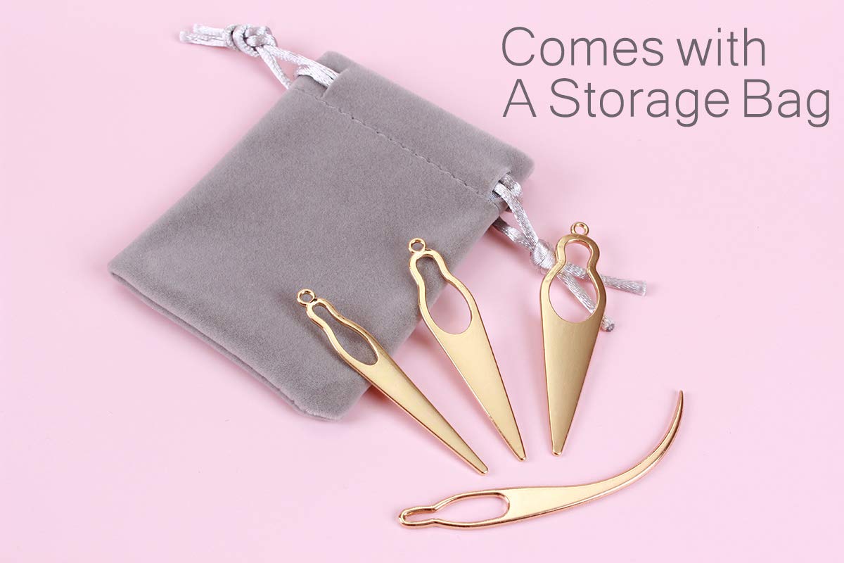 4Pcs Interlocking Tool For Locs - Dreadlock Tool, Sisterlock Retighten Tool - Easyloc Hair Tool For Dreadlocks, Interlocks & Sisterlocks - Sisterlock and Dreadlocks Starter Kit with A Storage Bag
