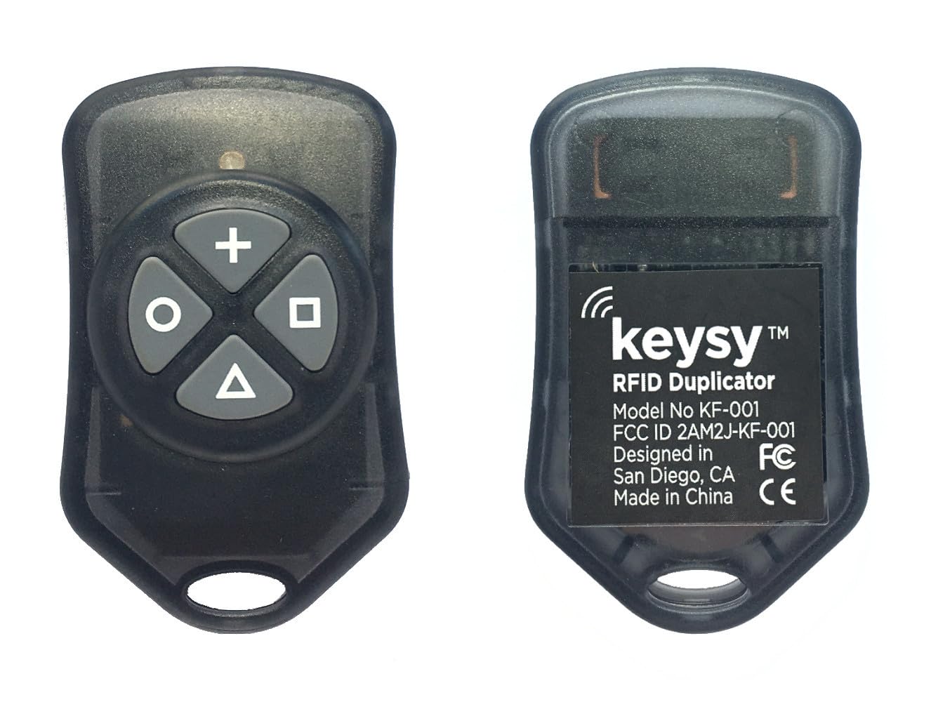 Keysy RFID Duplicator - Copy Key Fobs and Key Cards (HID, AWID, Indala, Keri, ioProx, Rosslare, XceedID, Paradox, CDVI + More) Reader Writer Copier Cloner 125kHz Including (1 Key Fob)