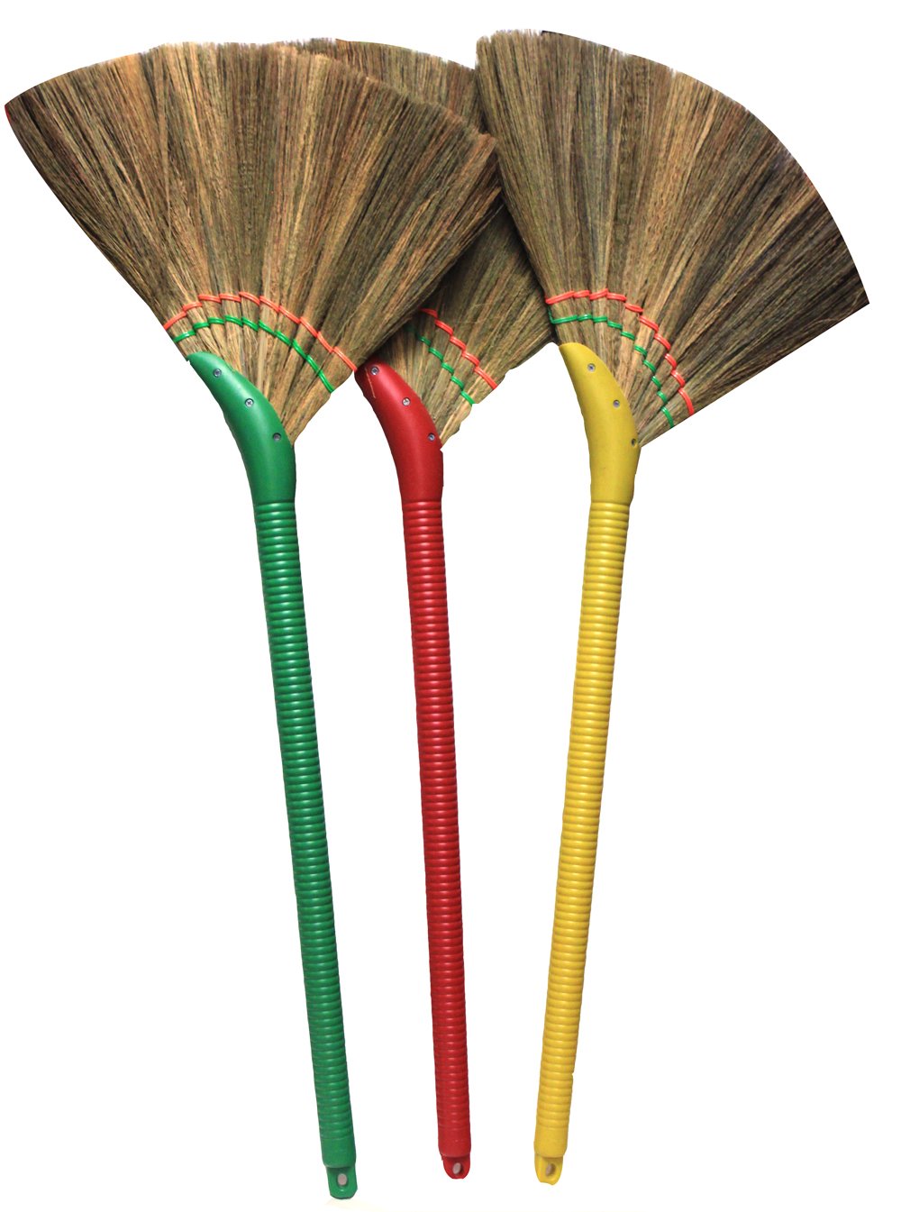 First World Brand 掃把Choi Bong Co Vietnam Hand Made Straw Soft Broom with Plastic Handle 12" Head Width, 40" Overall Length -1pc