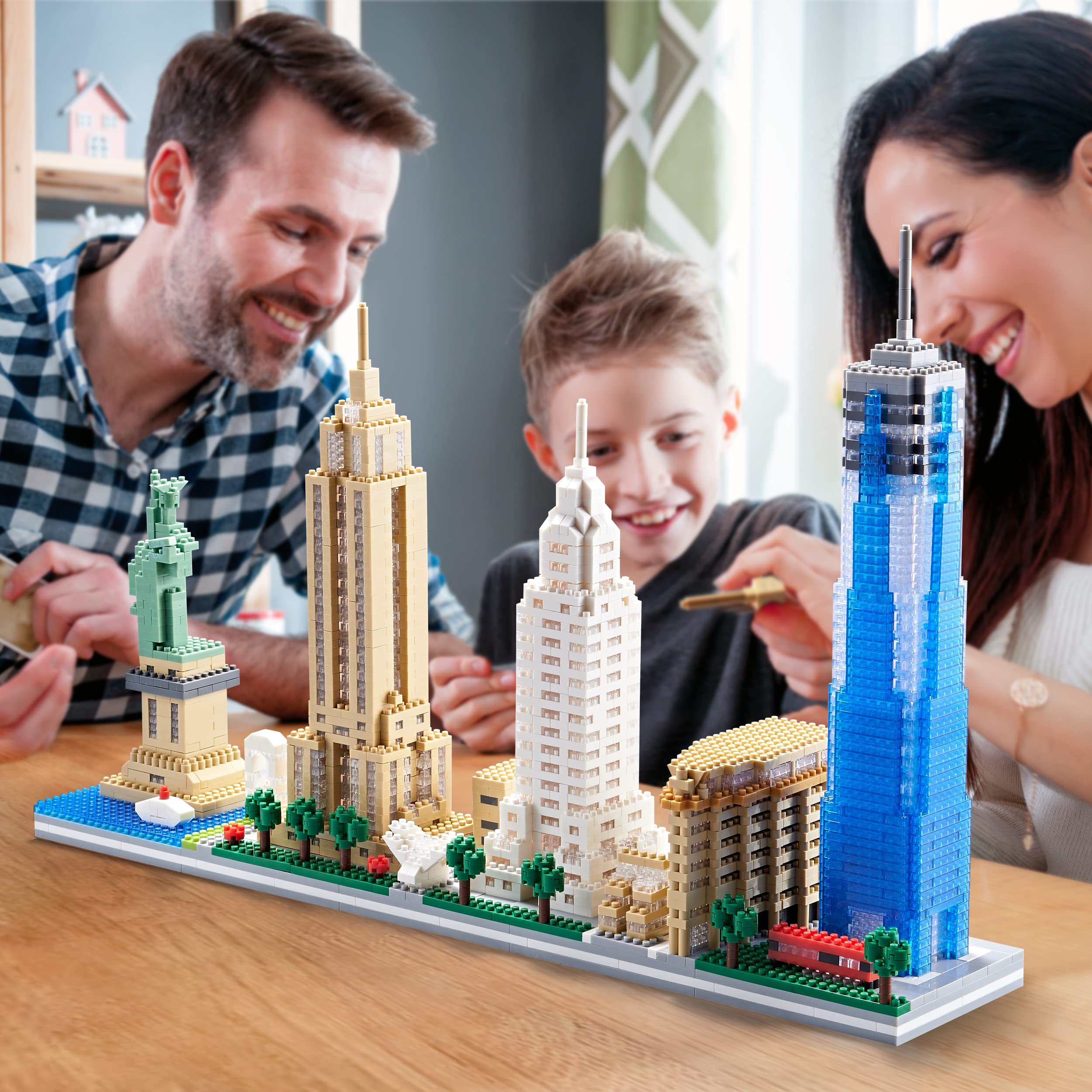 DOLBLOCK Architecture New York City Skyline Model Kit Micro Mini Blocks Building Skylines Collection Set for Adults and Kids Age of 14+ 3452 Pieces Bricks
