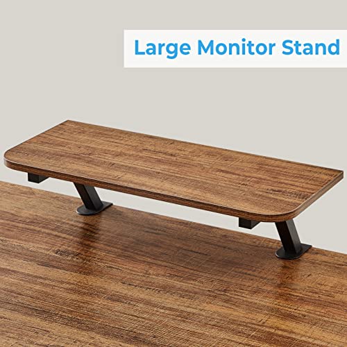 GreenForest L Shaped Desk 58β Reversible Corner Computer Desk with Movable Shelf and CPU Stand, Gaming Desk with Sturdy X Leg Space Saving Home Office Workstation Table, Walnut