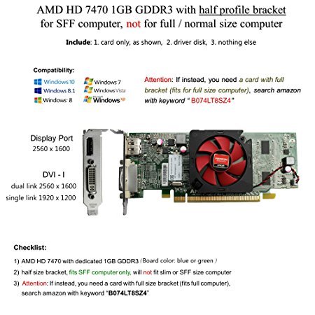 Dell Optiplex 3020 Small Form SFF 4th Generation Desktop Computer Tower PC (Intel Quad Core i5-4570, 8GB Ram, 128GB SSD, HDMI, WiFi, DVD-RW) Win 10 Pro 1GB Graphics (Renewed)