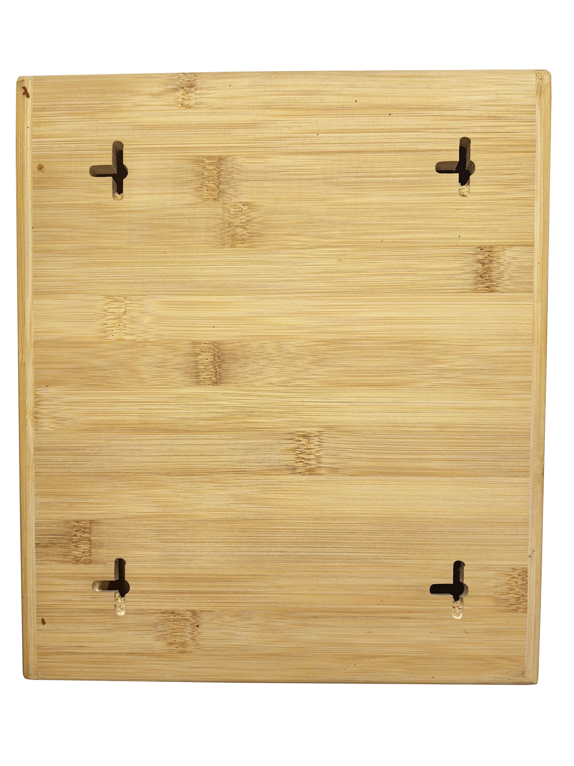 Antallcky Bamboo Trash Bag Dispenser Roll Holder 13 Gallon 2 Rooms,Garbage Bag Storage Dispenser Organizer Wall Mount or Under Sink for 2 Rolls of Plastic Bags(Up to About 160 Bags)