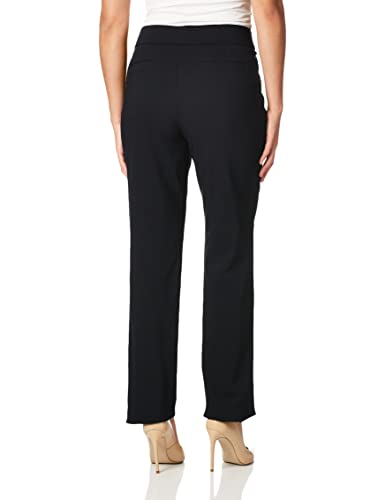 Briggs New York Women's Super Stretch Millennium Welt Pocket Pull on Career Pant, Black, 16