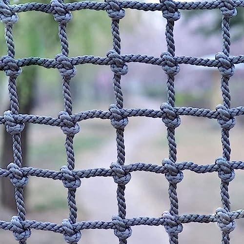 EkiDaz HXRW Rope Net Protective Safety Net Climbing Net for Kids Climbing Cargo Netting Obstacle Course Training Climbing Net Playground Sets for Backyards (Size : 4 * 5m(12.12 * 15.15ft))