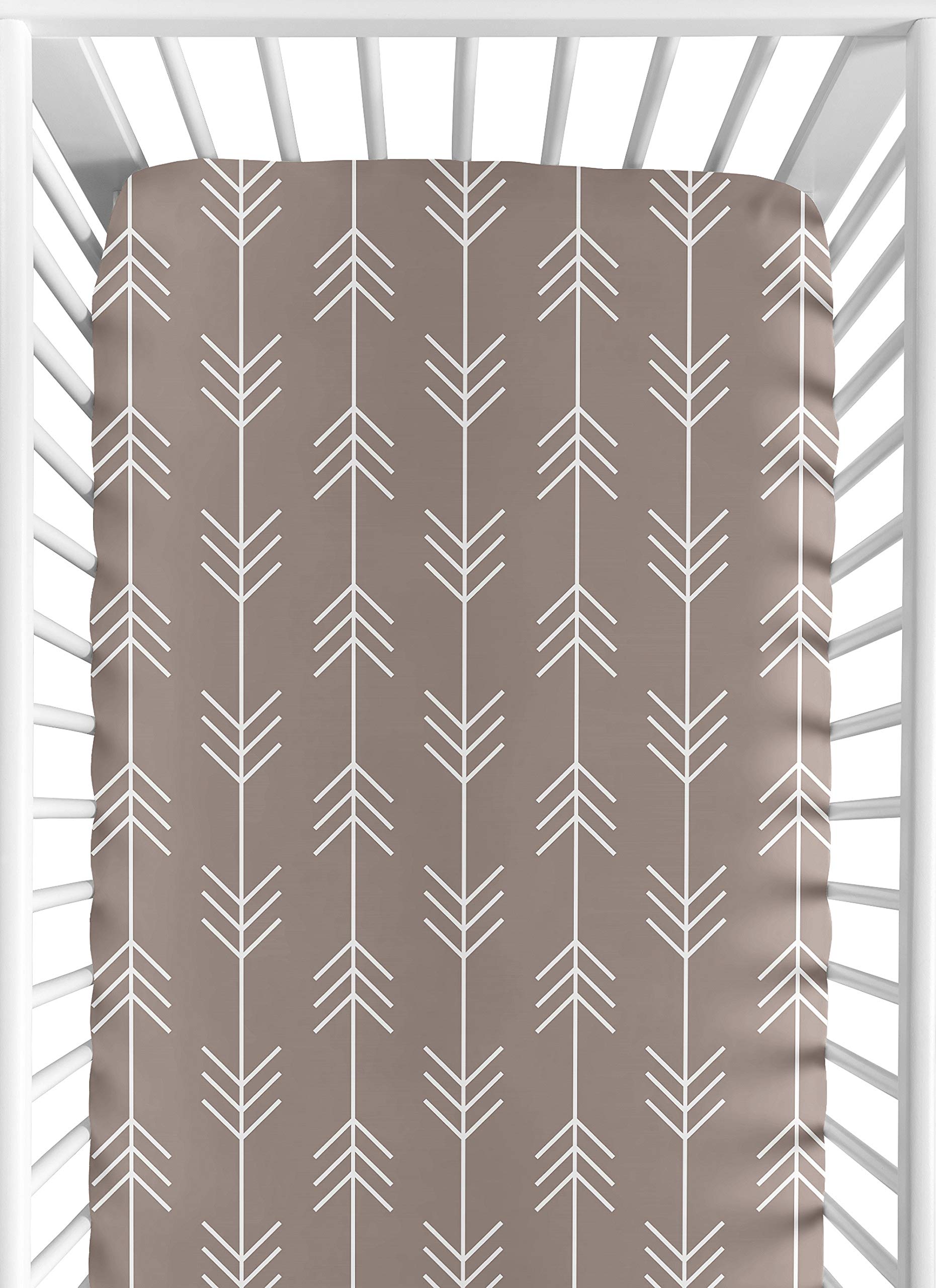 Fitted Crib Sheet for Outdoor Adventure Baby/Toddler Bedding - Arrow Print