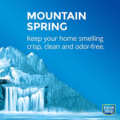 Fresh Step Extreme Scented Litter with the Power of Febreze, Clumping Cat Litter Mountain Spring, 34 Pounds