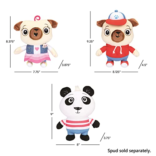 Doloowee Plush Nico and Chip Toys Best Buddies Official Licensed 8” Chip and Nico Stuffed Animal Toy Plush in 2-Pack Bundle