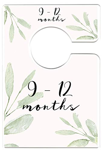 Mumsy Goose Nursery Closet Dividers Greenery Baby Clothes Dividers Botanical Closet Organizers