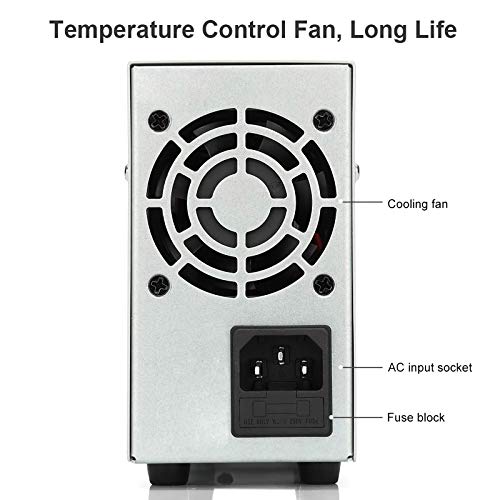 IPSXP DC Power Supply Variable, Adjustable Switching Regulated Power Supply(0-30 V 0-5 A), KPS1202D Adjustable Switching Regulated DC Power Supply Digital, Data Hold - 220V with Alligator Leads