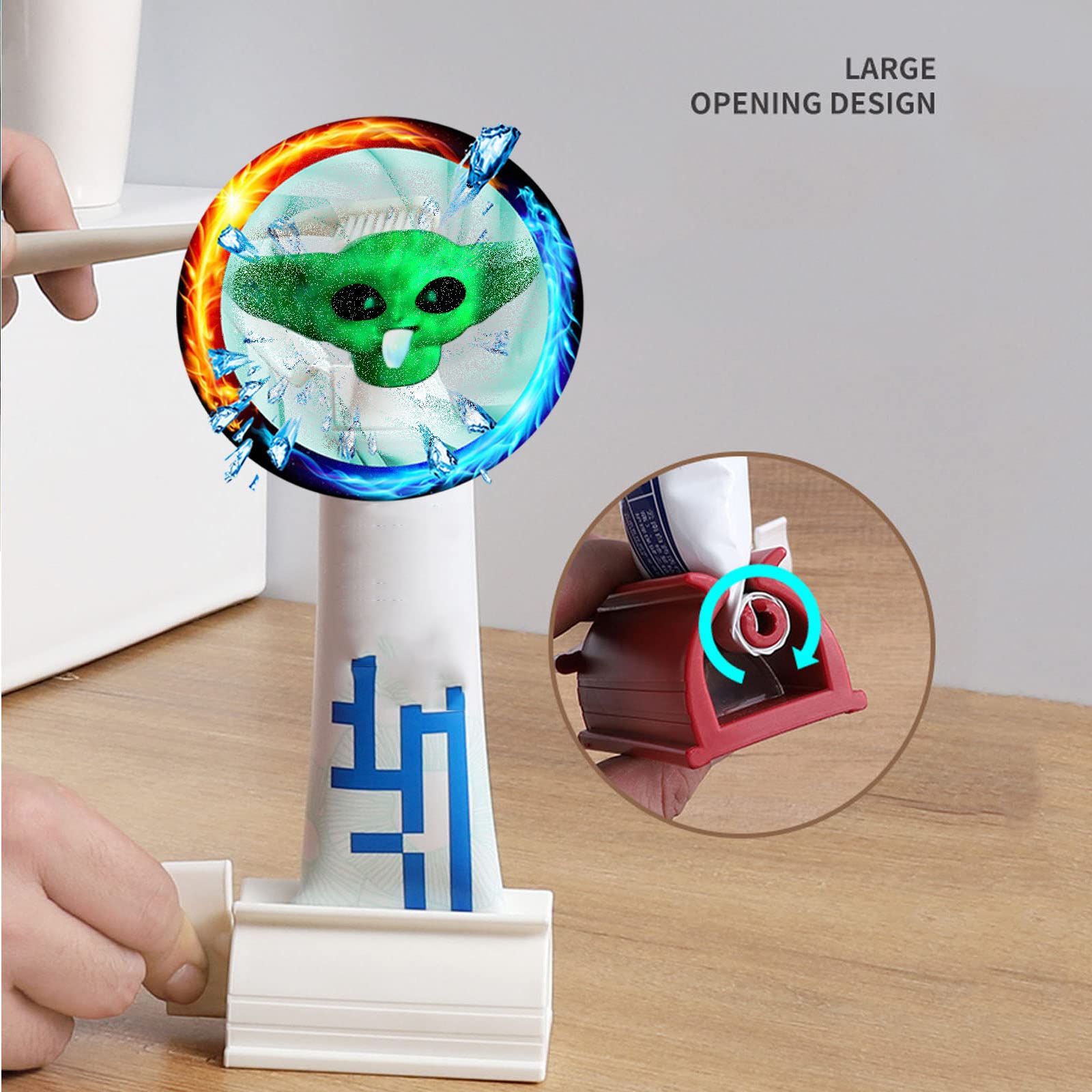 BAOSHIDI 2022 New Toothpaste Topper Toothpaste Cap Toothpaste Dispenser 2 in 1 for for Kids and Adults, (Green), 2.8X1.02in