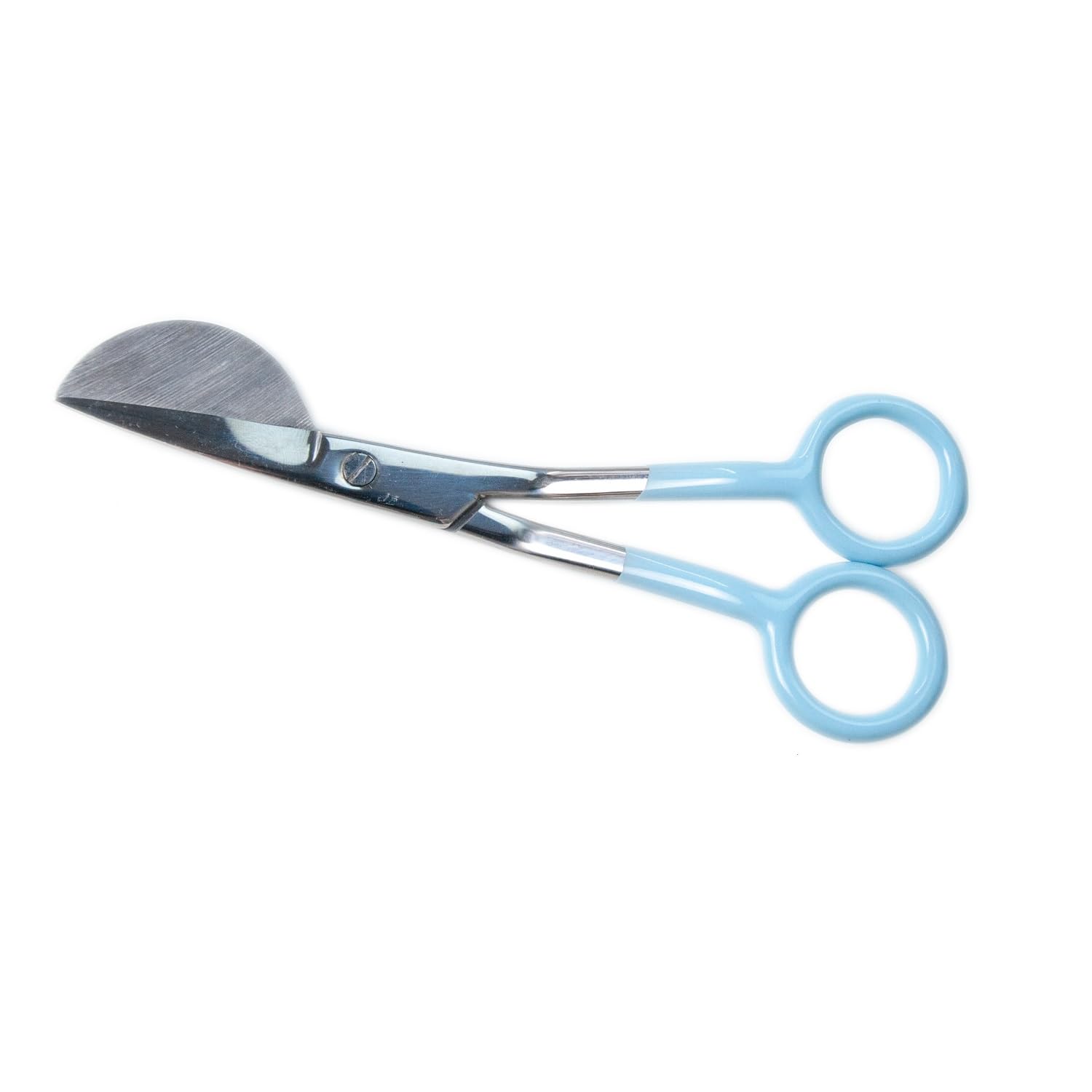 Duckbill Scissors, 6" Duckbill Shears For Art, Crafting, Fabric, Thread, Needlework and Embroidery (Blue)