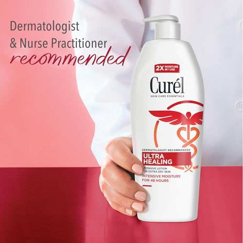 Curel Ultra Healing Body Lotion, Moisturizer for Extra Dry Skin, Body and Hand Lotion with Advanced Ceramide Complex and Hydrating Agents, for Tight Skin, 13 Ounces