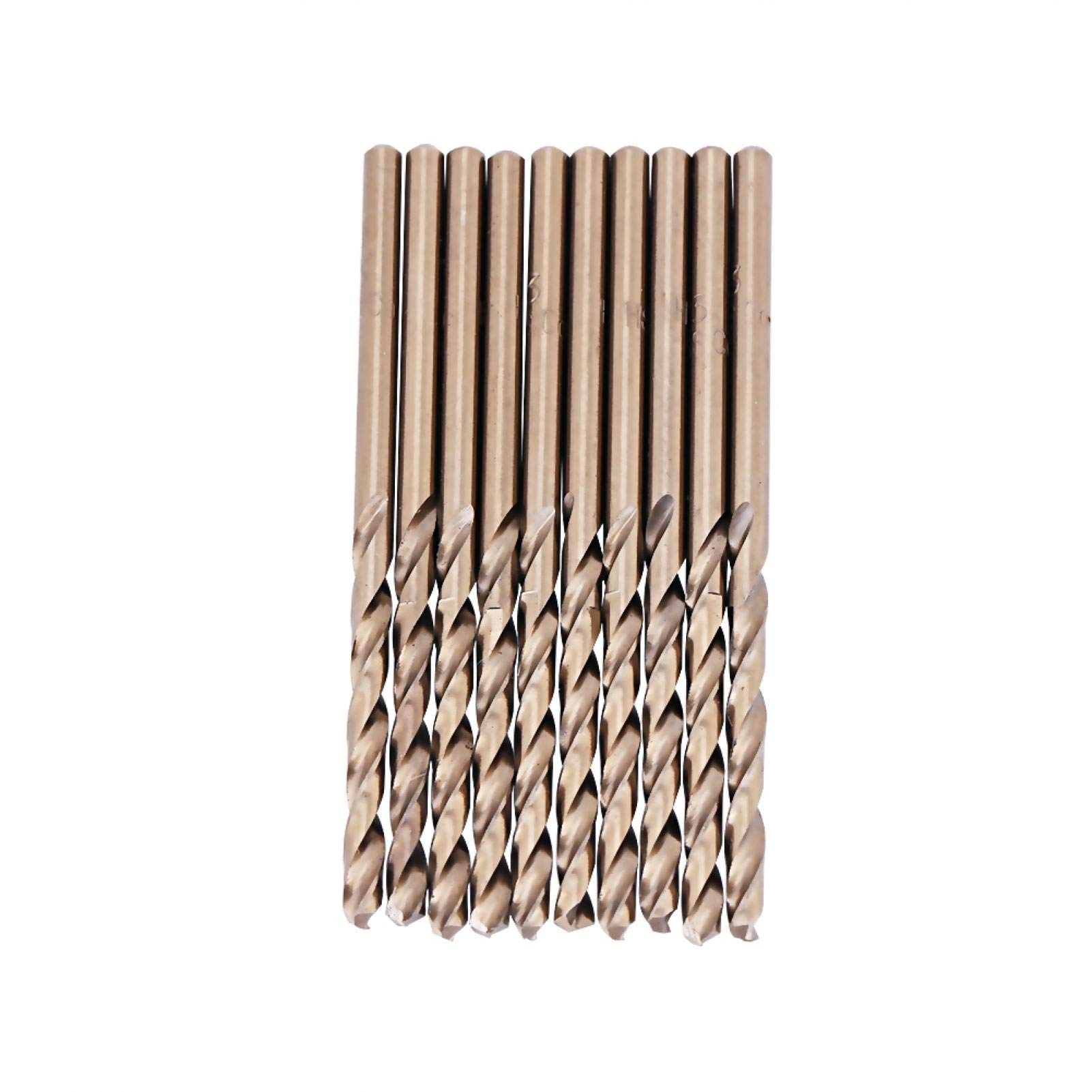 Yosoo Health Gear Cobalt Drill Bits, 3.5mm Drill Bit M35 Specialist Metal Drill Bits, Hss-co Twist Drill Bit Stainless 1.0-5.0mm for Drilling Stainless Steel Cast Iron Sheet Metal Steel Plate Angle