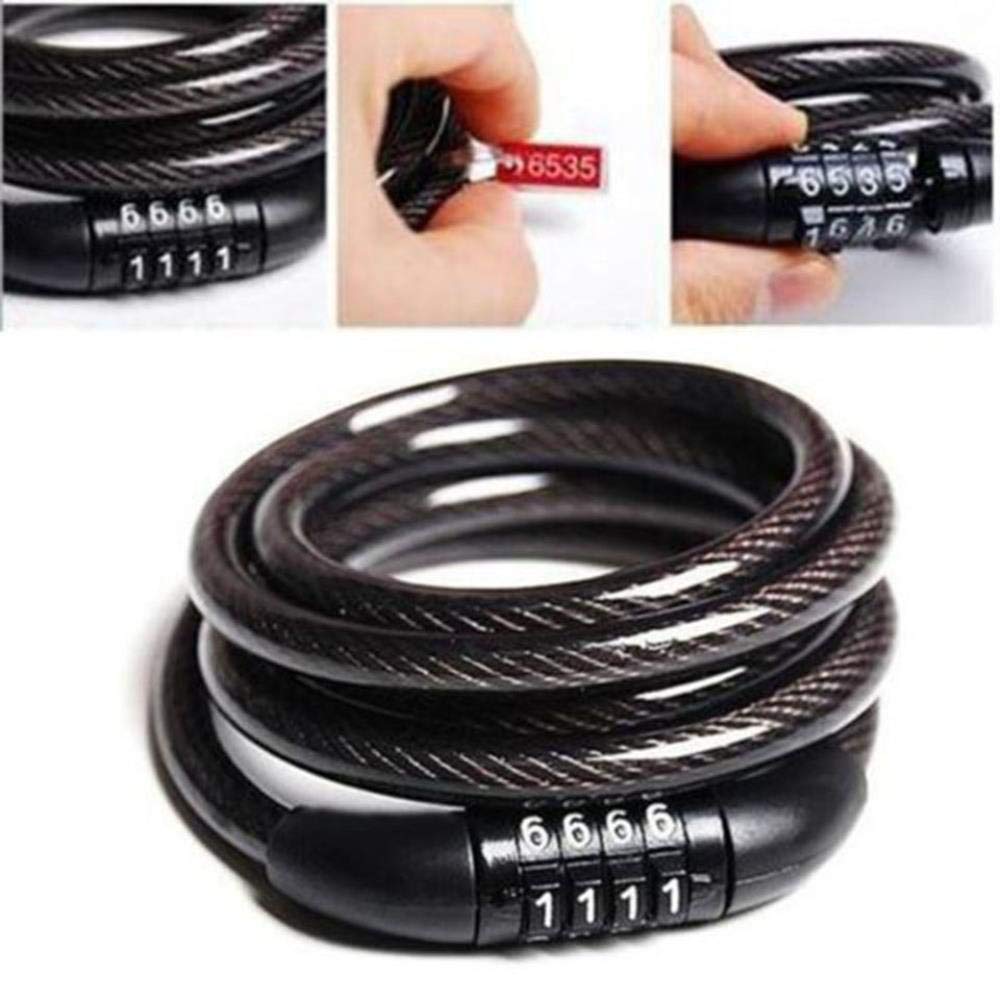 4 Digit Bike Anti Theft Chain Lock Foldable Mini Cycle Folding Lock Security Steel Lock for Bike Motorcycle Bicycle 1M