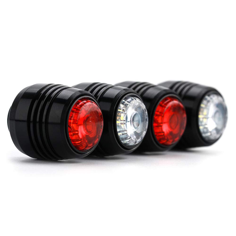 4Pcs Skateboard Lights for Night Riding Bike Lights USB Rechargeable Night Warning Bicycle Tail Red Light Super Bright Led Safety Lights Outdoor Waterproof Rear Lights for Skateboard Longboard