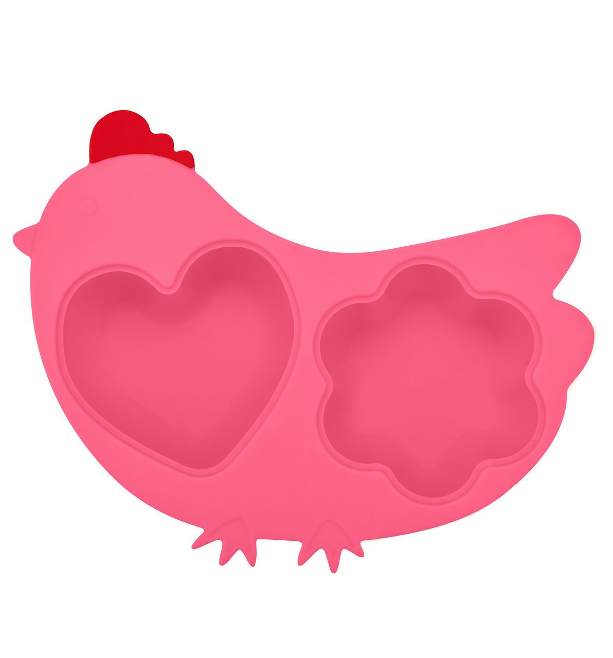 Innobaby Din Din Smart Silicone Chicken Steamer with Lid for Children, Pink