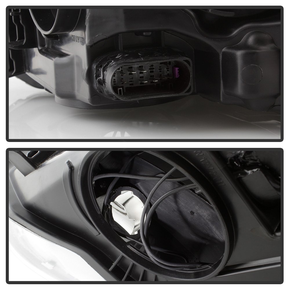 ACANII - For Replacement 2012-2014 Ford Focus Halogen Model Headlights Headlamps Driver + Passenger Side