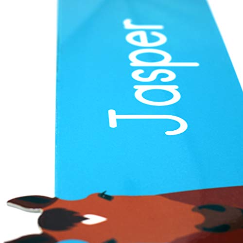 Personalized Steel Horse Stall Stable Barn Name Plate in Color