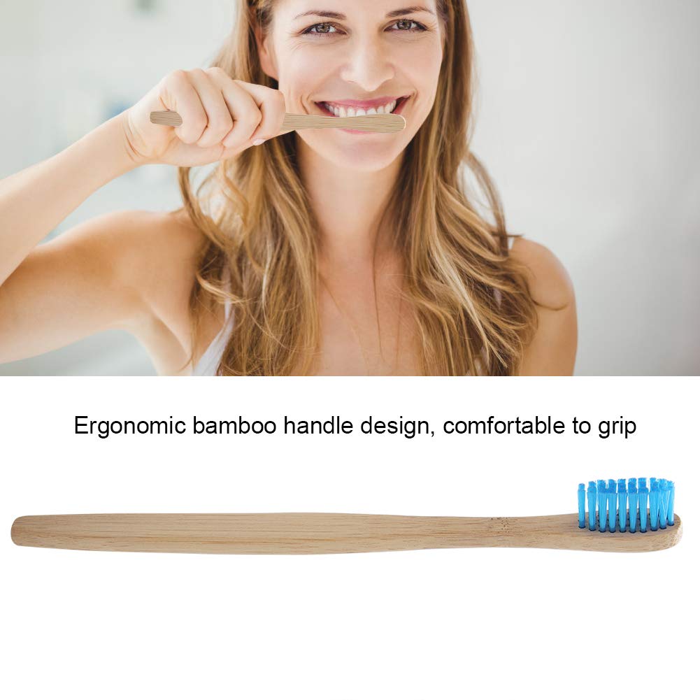 Toothbrush Soft Nylon 6 Colors Recyclable Toothbrushes for Person Oral Care(Blue)