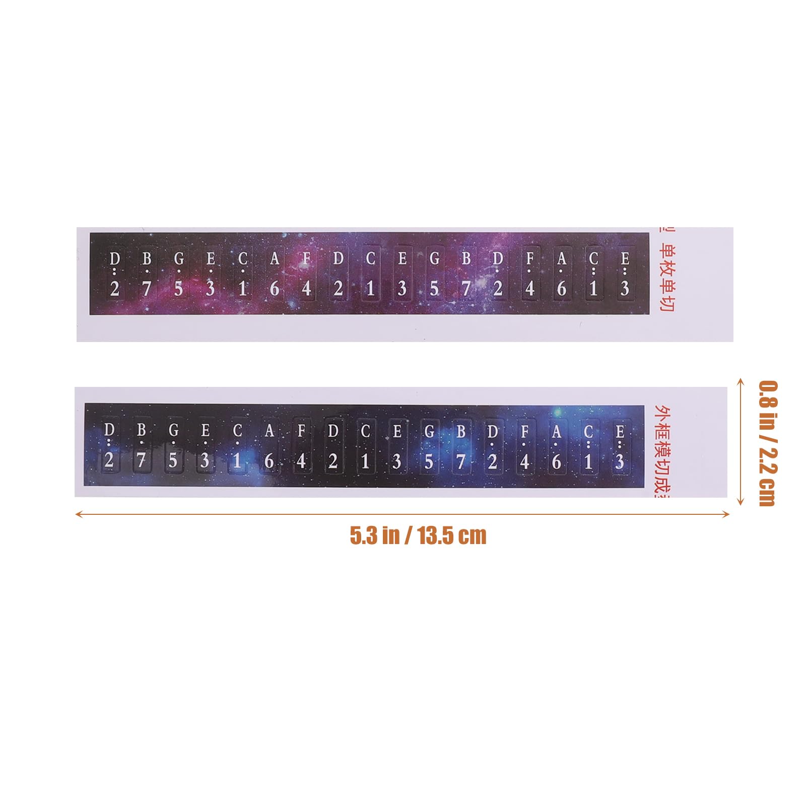 5 Sets Kalimba Note Stickers Thumb Piano Note Sticker 17 Keys Finger Instrument Training Note Decoration Sign for Starter Beginner (Random Style)