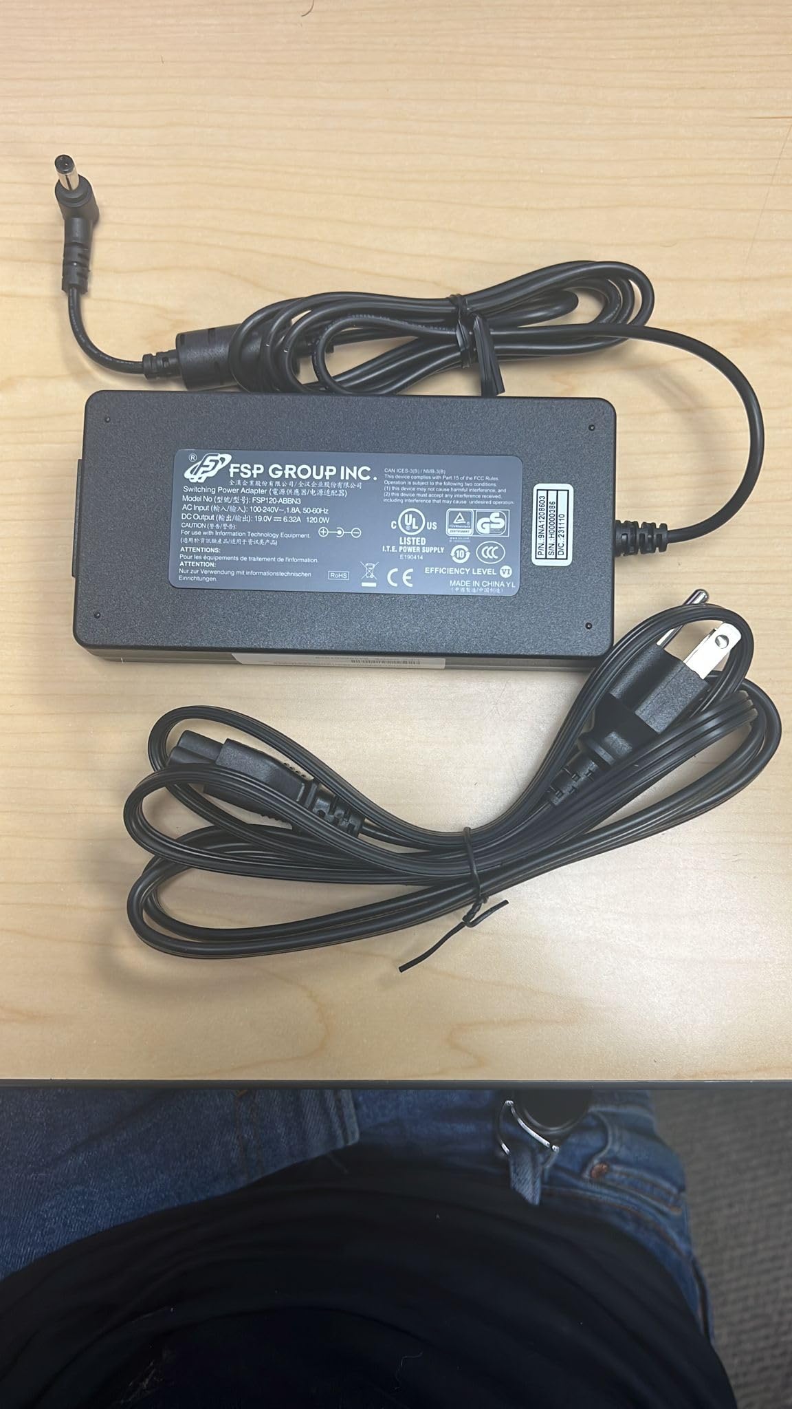 FSP 120W AC Power Adapter for Intel NUC Kit NUC6i7KYK Barebone Mini ITX PC Replacement for ADP-120RH D & FSP120-ABBN2-R (FSP120-ABBN3-R) Slim Brick (120W)