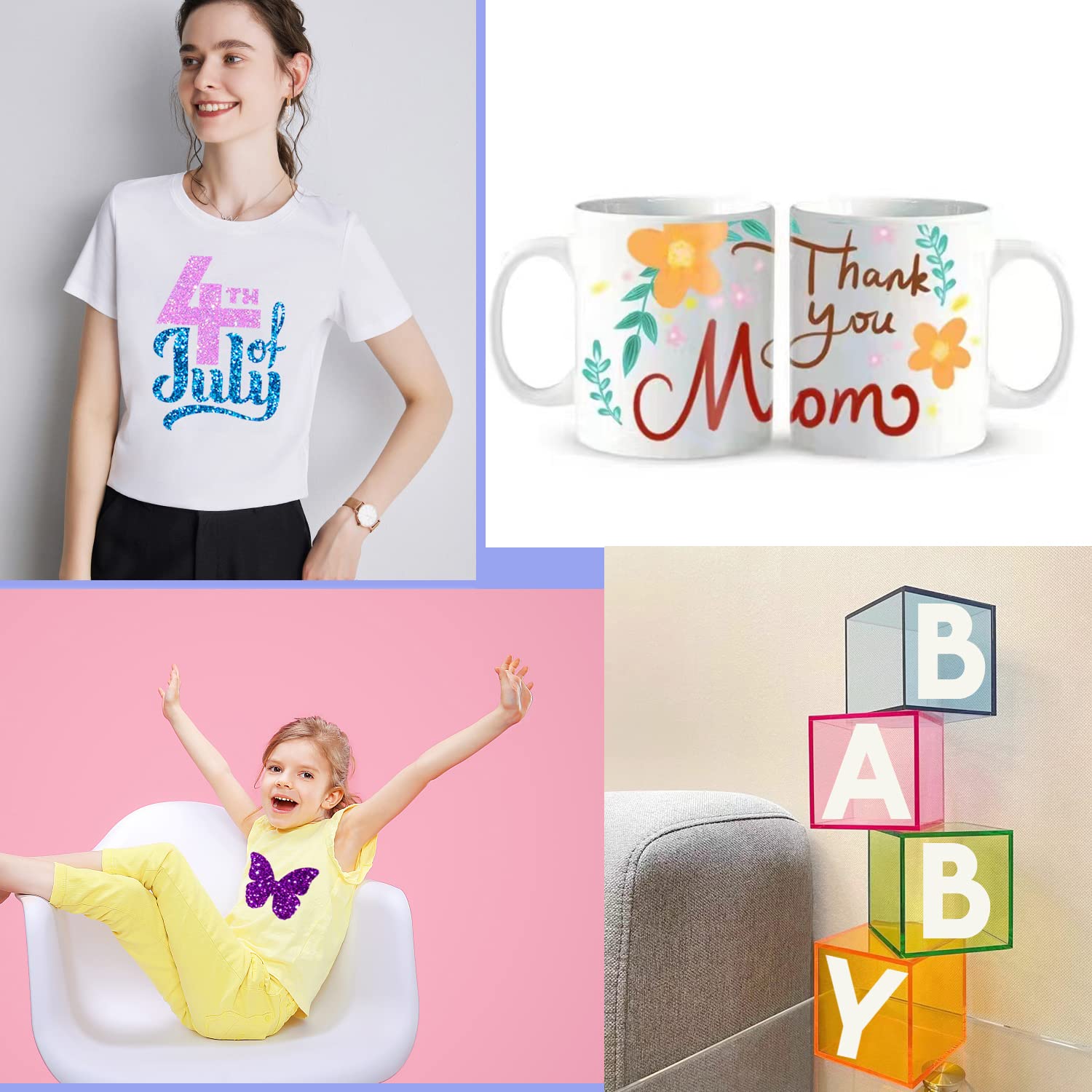 Accessories Bundle for Cricut Makers and All Explore Air, Compatible for Cricut Machine, 67Pcs Glitter Vinyl Sheets, Tools, Pens, Cutting Mats, Transfer Tape, Stickers, for Beginners, Crafters