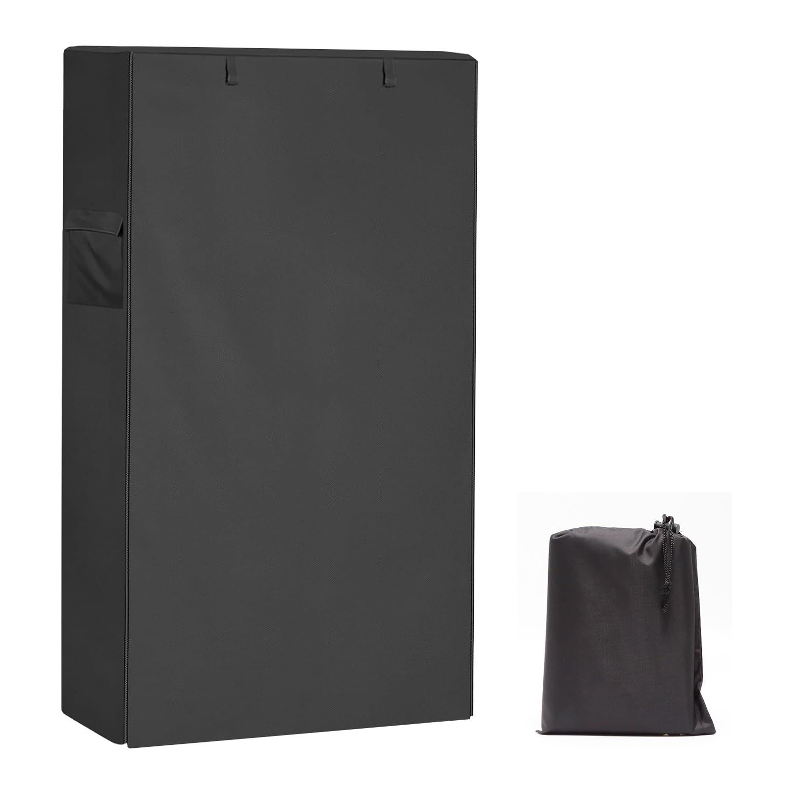 VIKKSAER Dustproof Shelf Cover, 36" W x 18" D x 72" H, Heavy Duty Waterproof Storage Shelving Cover, Steel Organizer Wire Rack Covers, Shelf Display Rack Protector Cover with Zipper (Black)