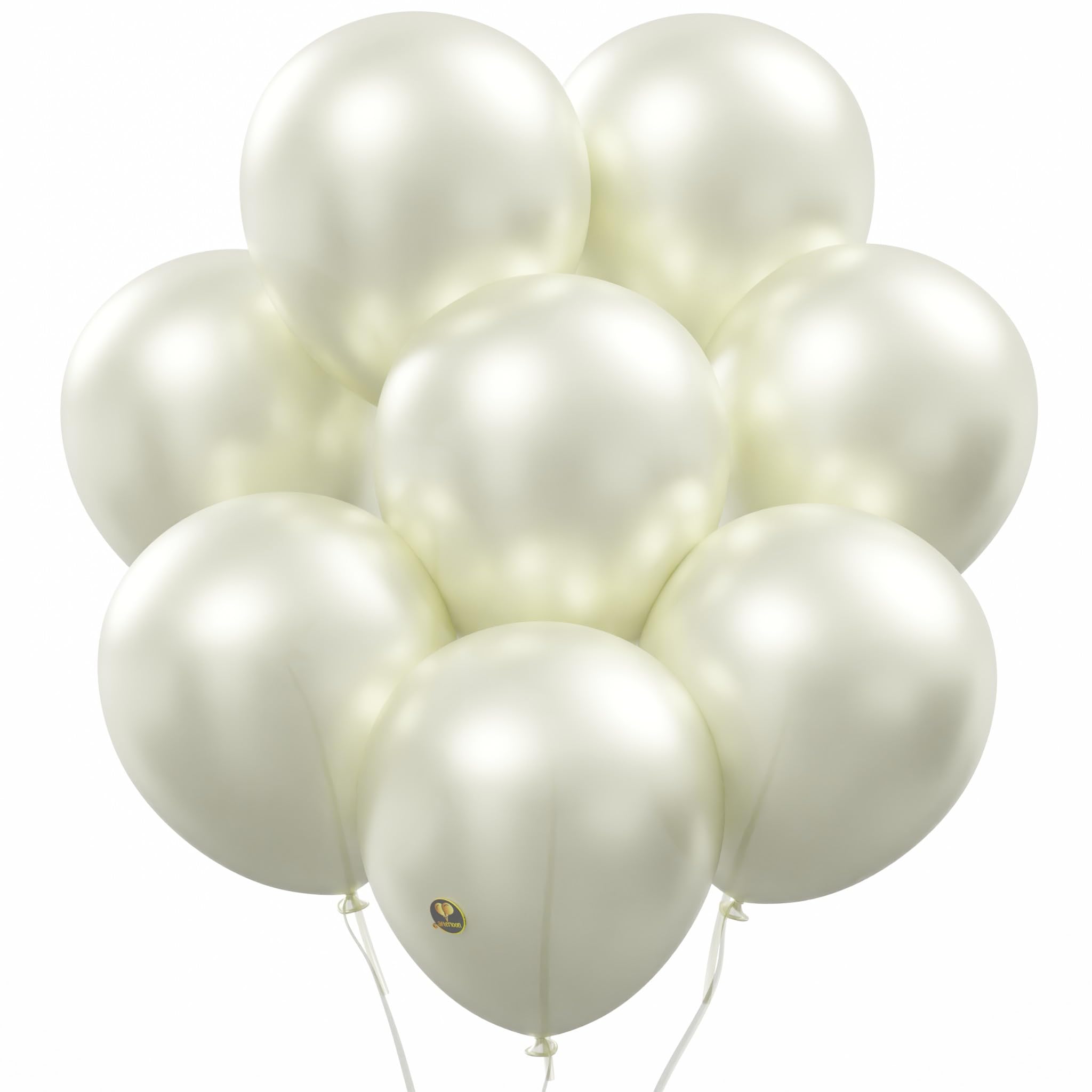 AFTERLOON® Biodegradable Balloons 24 pcs Pearlized White 12 Inch Pearl Color, Pearlescent Thickened Extra Strong Latex Helium Float, Colorful Bulk Color ballon Globos Para Decoration De Fiestas Kids