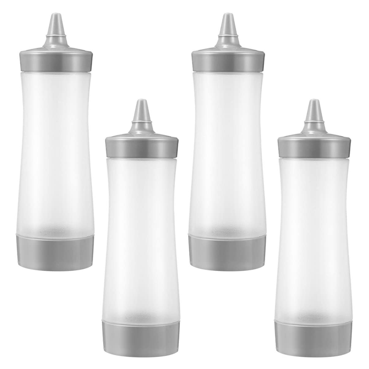 8 Pcs Squeeze Bottle Dressing Bottles Hair Dye Bottle Squeezy Sauce Bottle Hot Sauce Bottle Cookie Containers with Lids Salad Bottle Squeeze Honey Bottle Ketchup Mustard Plastic