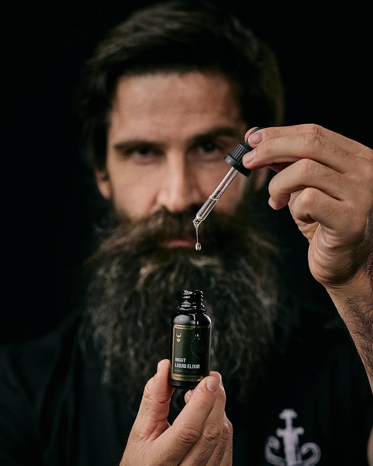 The Beard Struggle - Beard Oil for Men - Natural Blend for Softens, Moisturizing, & Healthier Beard Growth - Viking Storm Night Liquid Silver Elixir - Vegan-Friendly Beard Growth Oil (1 Fl oz)