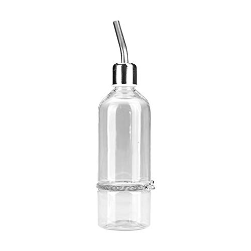 ViaGasaFamido Pet Waterer Feeder, Stainless Steel Ball Nipple Automatic Rabbit Feeder Parrot Bird Hanging Water Feeding Bottle No Drip Dispenser for Small Animals Bird Hamster Rabbit(S)