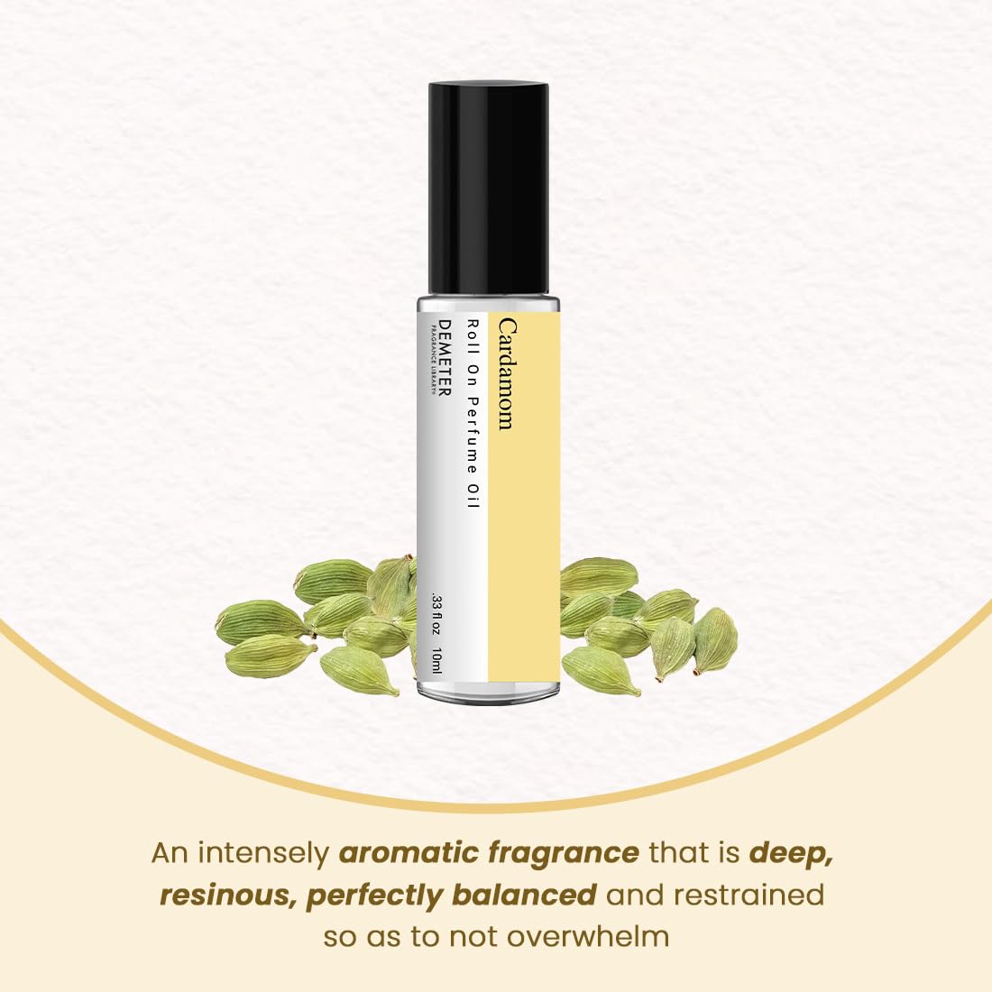 DEMETER Cardamom Roll On Perfume Oil, 0.33 Oz, Long-Lasting