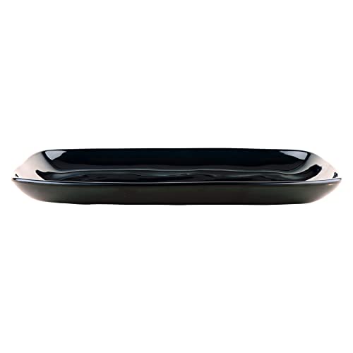 G.E.T. CS-117-CSB-EC Melamine Rectangular Serving Platter, 12" x 7.5", Blue (Set of 4)