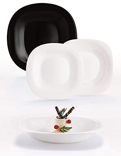 Dajar Carine Luminarc Dinner Set 18–Piece White / Black
