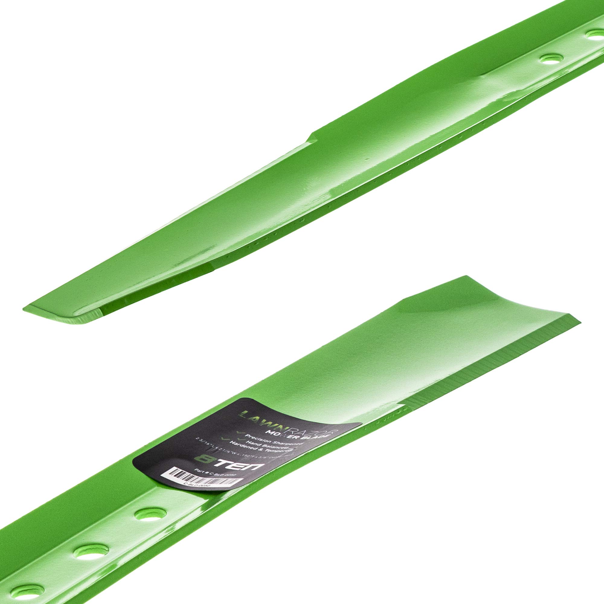 8TEN LawnRAZOR Mower Blade for Toro Recyclers Steel 22 inch Decks 108-9764-03 104-8697-03 131-4547-03 (Medium Lift) 3 Pack