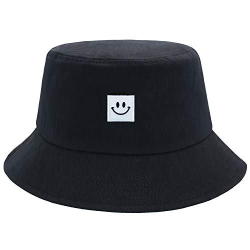 Bucket Hat,Unisex 100% Cotton Summer Travel Beach Sun Cap