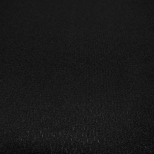 Ottertex® Polyester Ripstop Fabric (DWR) 200 Denier 6.6oz 58/60" Wide Waterproof Tent Water Repellent Dustproof Airtight Inflatable Flag Tarp Cover Excellent Fabric for Kites (1 Yard, Black)