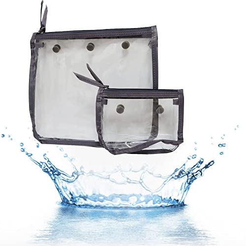 FARRJO Clear Waterproof Insert Pouch for Bogg Bag Travel Organizer Storage for Bogg Bag Hanging Bag for Bogg Bag (1PC(Set of 2))