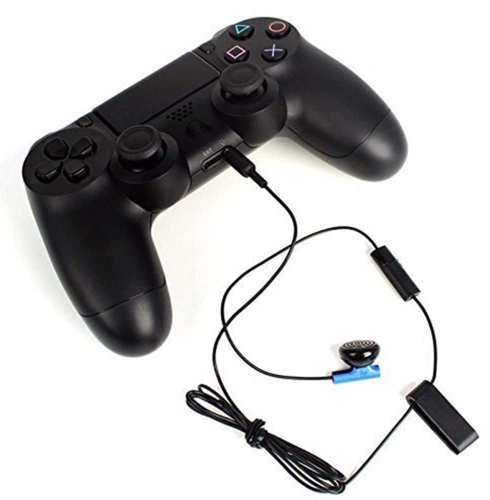 3.5mm Headset Earbud Earphone Earpiece with Microphone for PS4 Controller Headphones Replacement