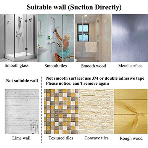 JiePai Suction Cup Towel Bar 16 Inch,Removable Vacuum Suction Towel Holder Suction Towel Rack for Bathroom Kitchen…