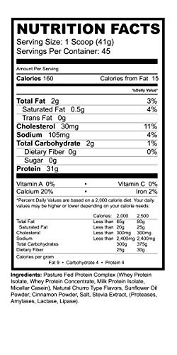 Precision Blend Churro (4 lb) | 31g Time Released Whey Protein Blend | Non-GMO | Sugar Free | 45 Servings