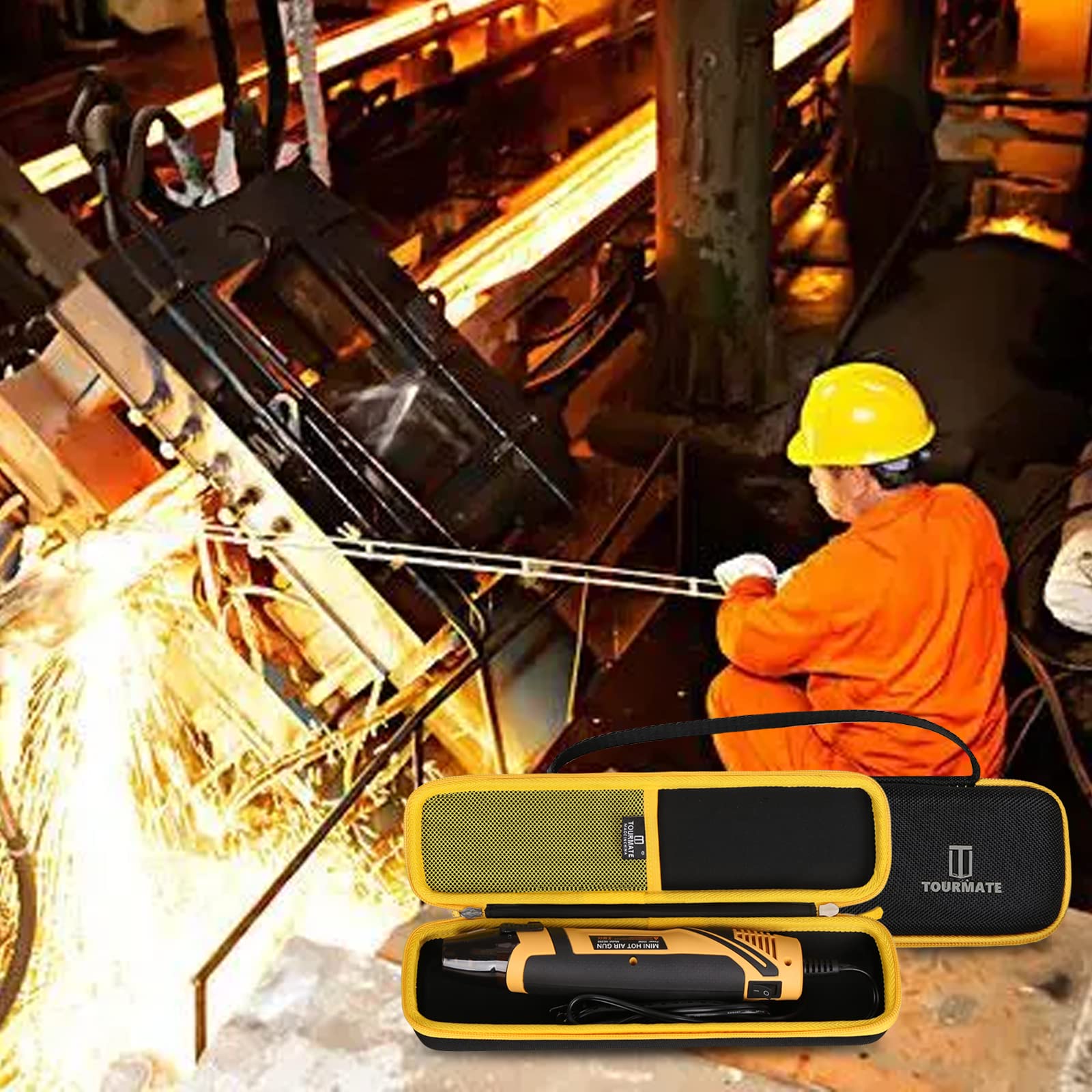 Hard Travel Case for SEEKONE Mini Heat Gun 350W 662℉ (350℃) Fast Heat Handheld Hot Air Gun Tool - Tourmate,Case Only