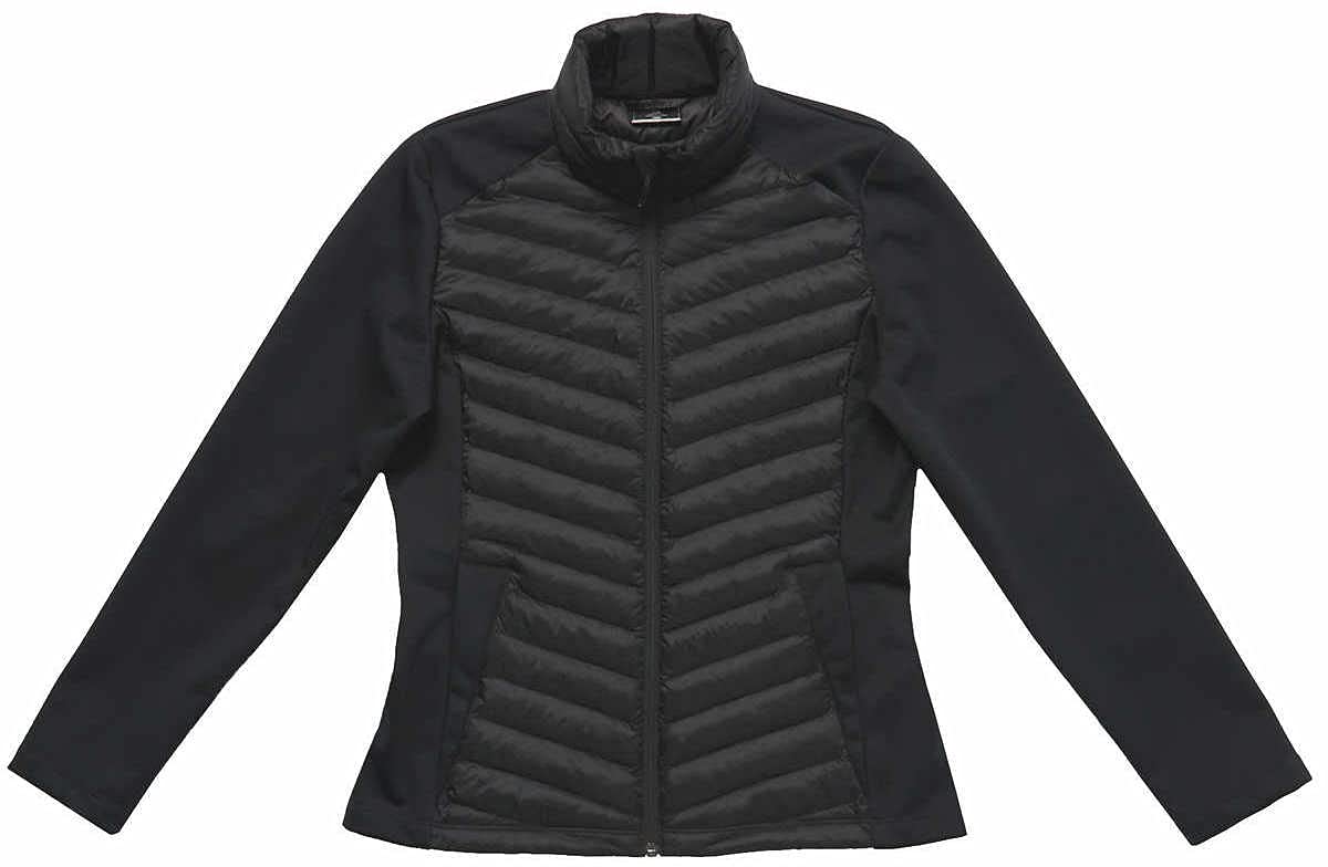32 Degrees Womens Mixed Media Jacket (Black, X-Small)