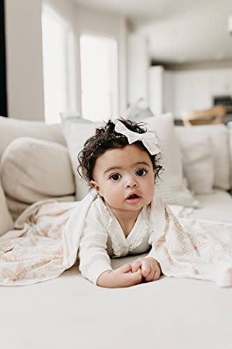 Large Premium Knit Baby Swaddle Receiving Blanket "Kiana" by Copper Pearl